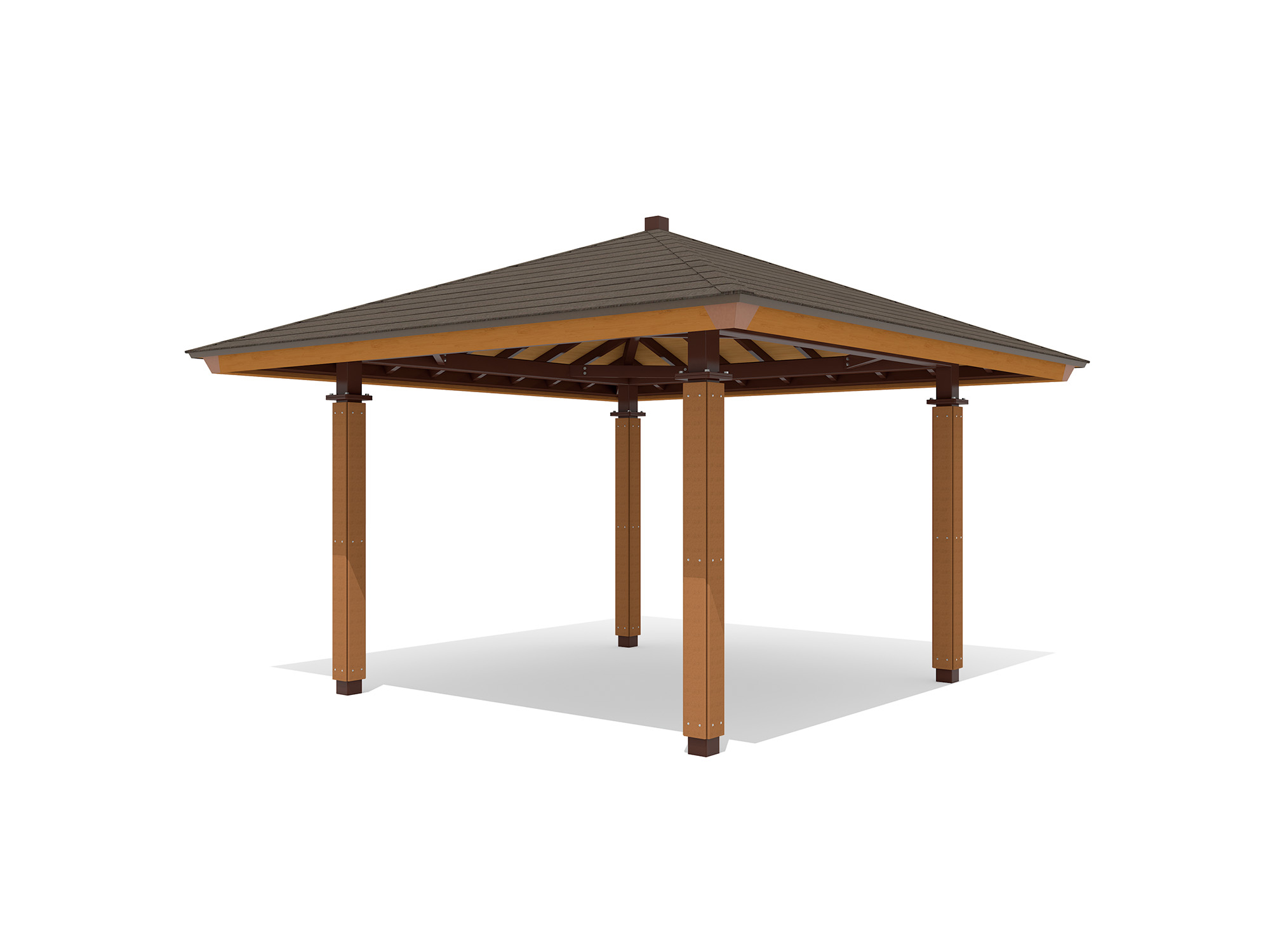 公園防災対応 鋼製四阿＋防災テント BAF-15C ｜ 株式会社サカヱ